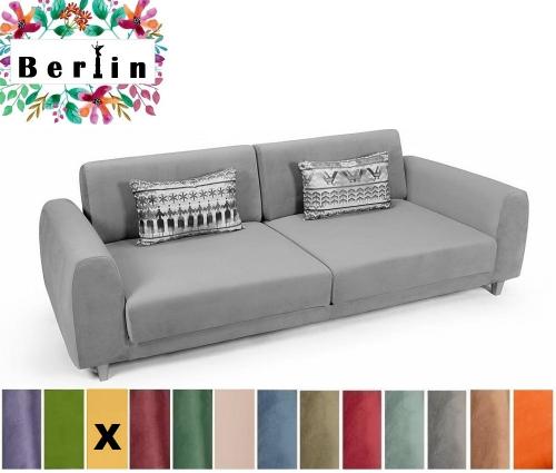 aktiv-moebel.de - Sofa Berlin Samt Couch Senf gelb Retro Lounge Design ...