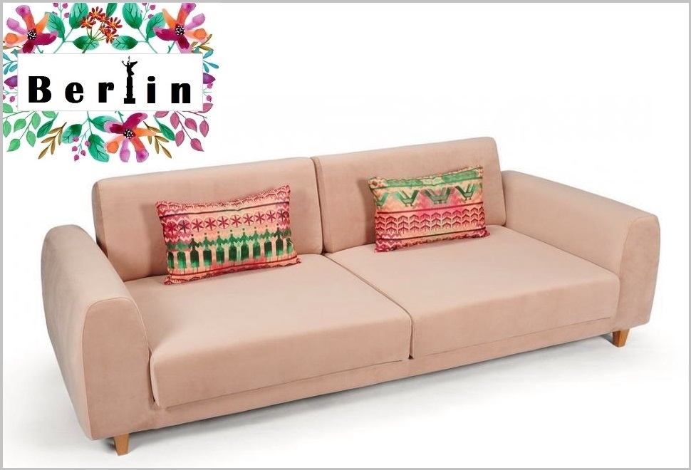 aktiv-moebel.de - Sofa Berlin Samt Couch Puder rosa Retro Lounge Design ...