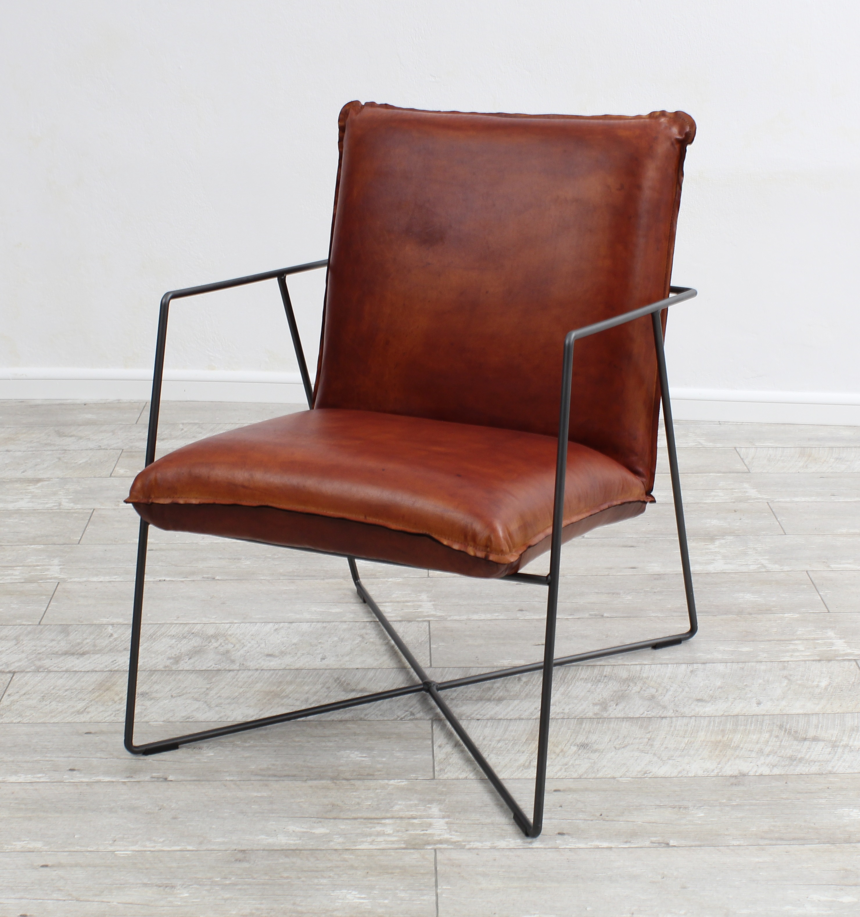 aktiv-moebel.de - Sessel Ledersessel Stuhl Designer " Köln " Echt ...