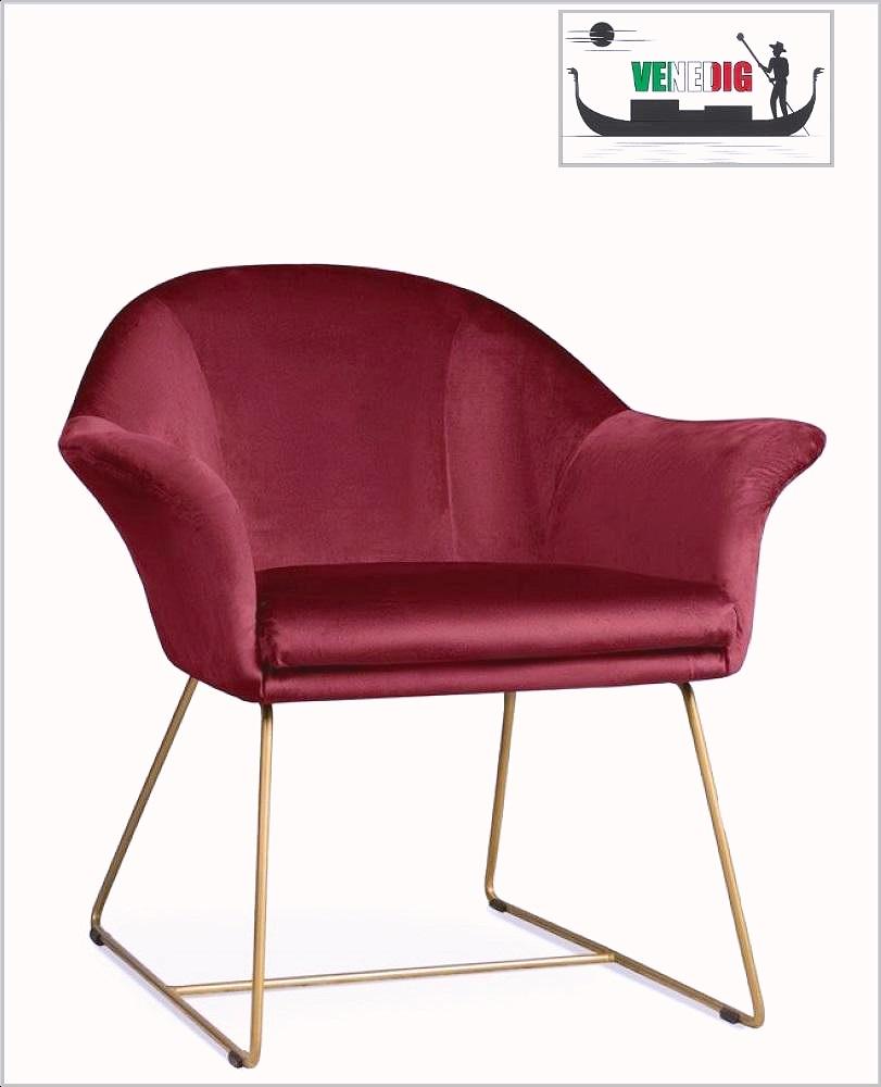 aktiv-moebel.de - Designer Lounge Sessel Bordeaux rot Polstersessel ...